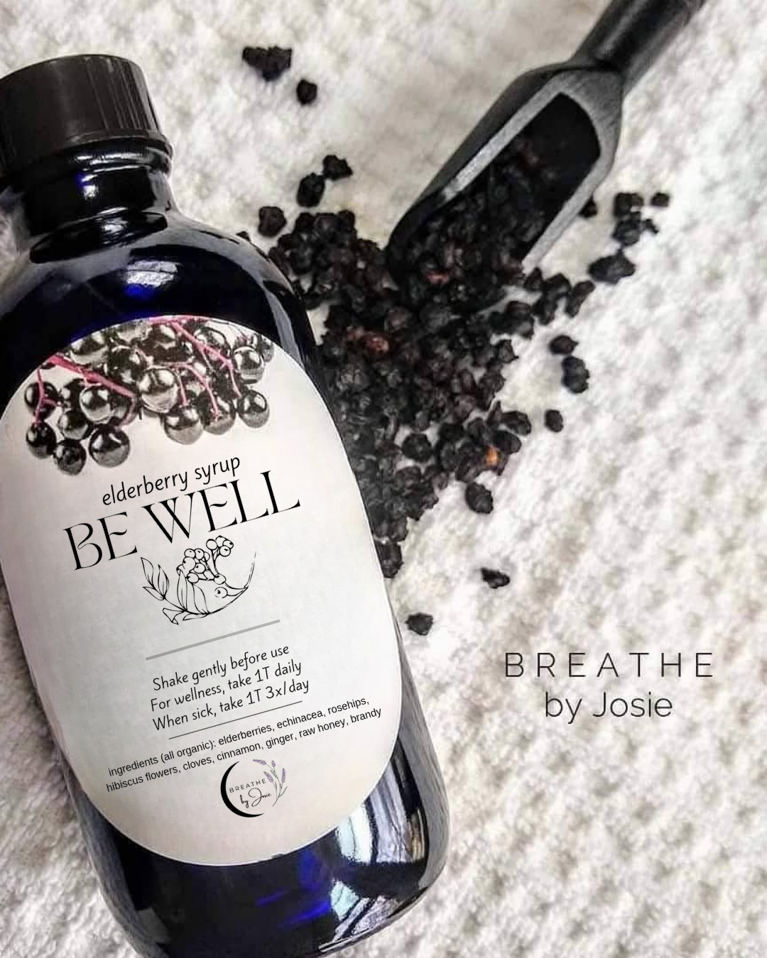 BE WELL Elderberry Syrup (Local Pickup Only) – Breathe by Josie